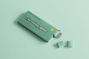 Chewing Gum Box Mockup, a Packaging Mockup by Graphic Pear