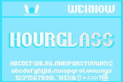 Hourglass font