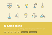 15 Lamp Icons | Icons ~ Creative Market