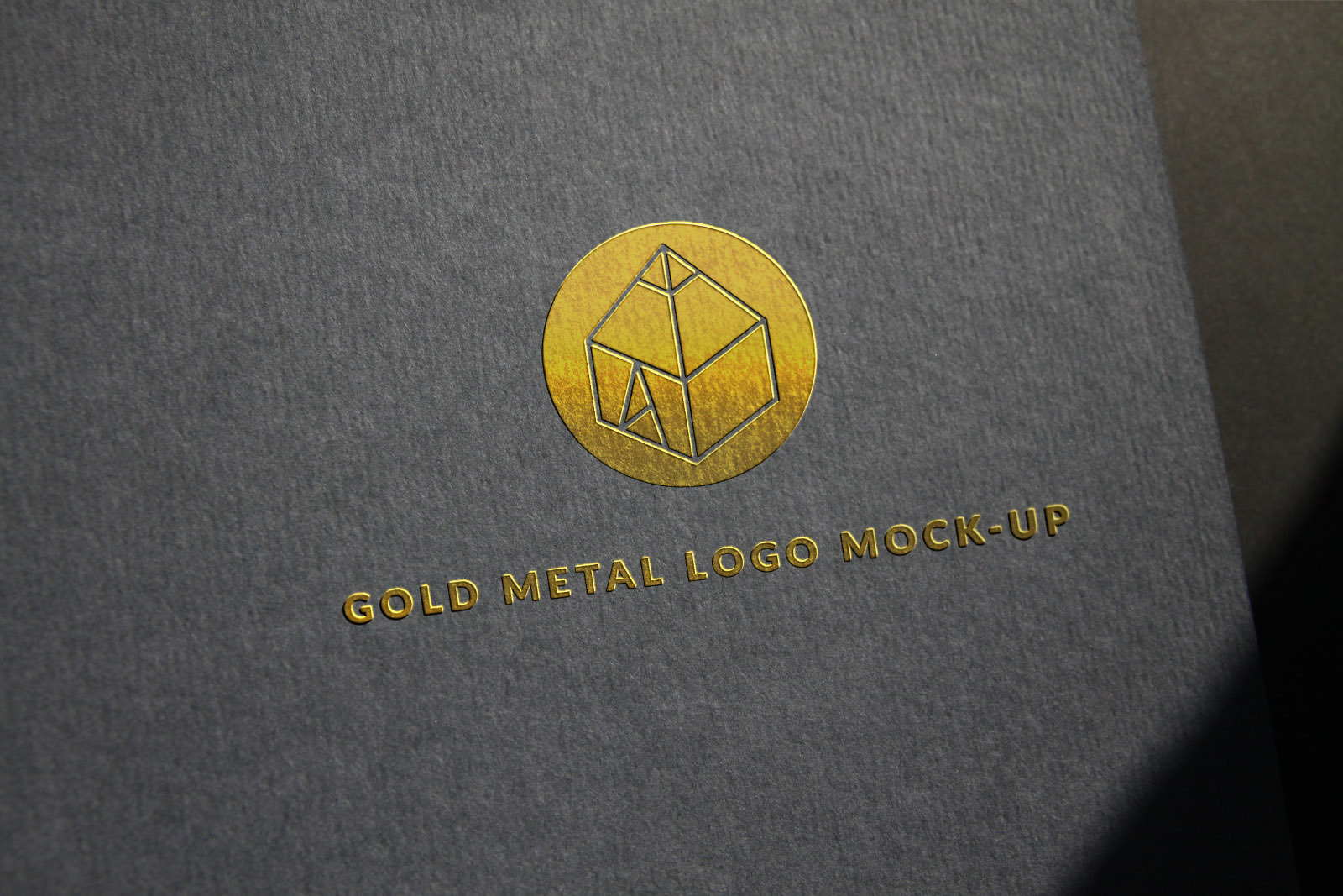 Gold Metal Logo Mock-Up, a Product Mockup by Graphic Shelter