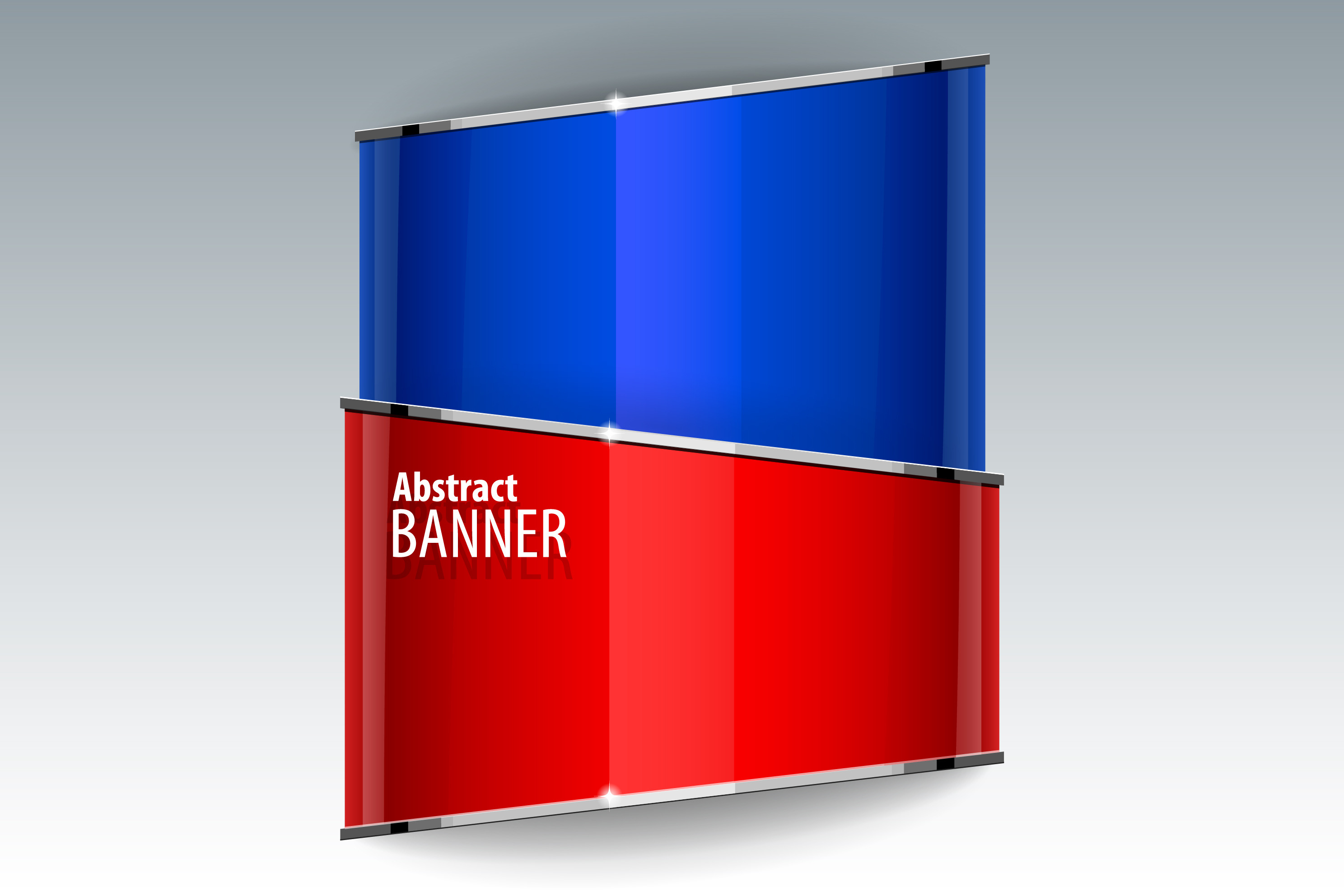 Abstract Shiny gloss red banner, a Product Mockup by Sunny