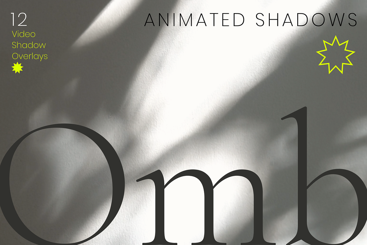 OMB Animated Shadow Overlays, a Pattern Graphic by Delightful Design