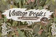 Vintage tropics. Patterns part 1, a Pattern Graphic by emeraldthue