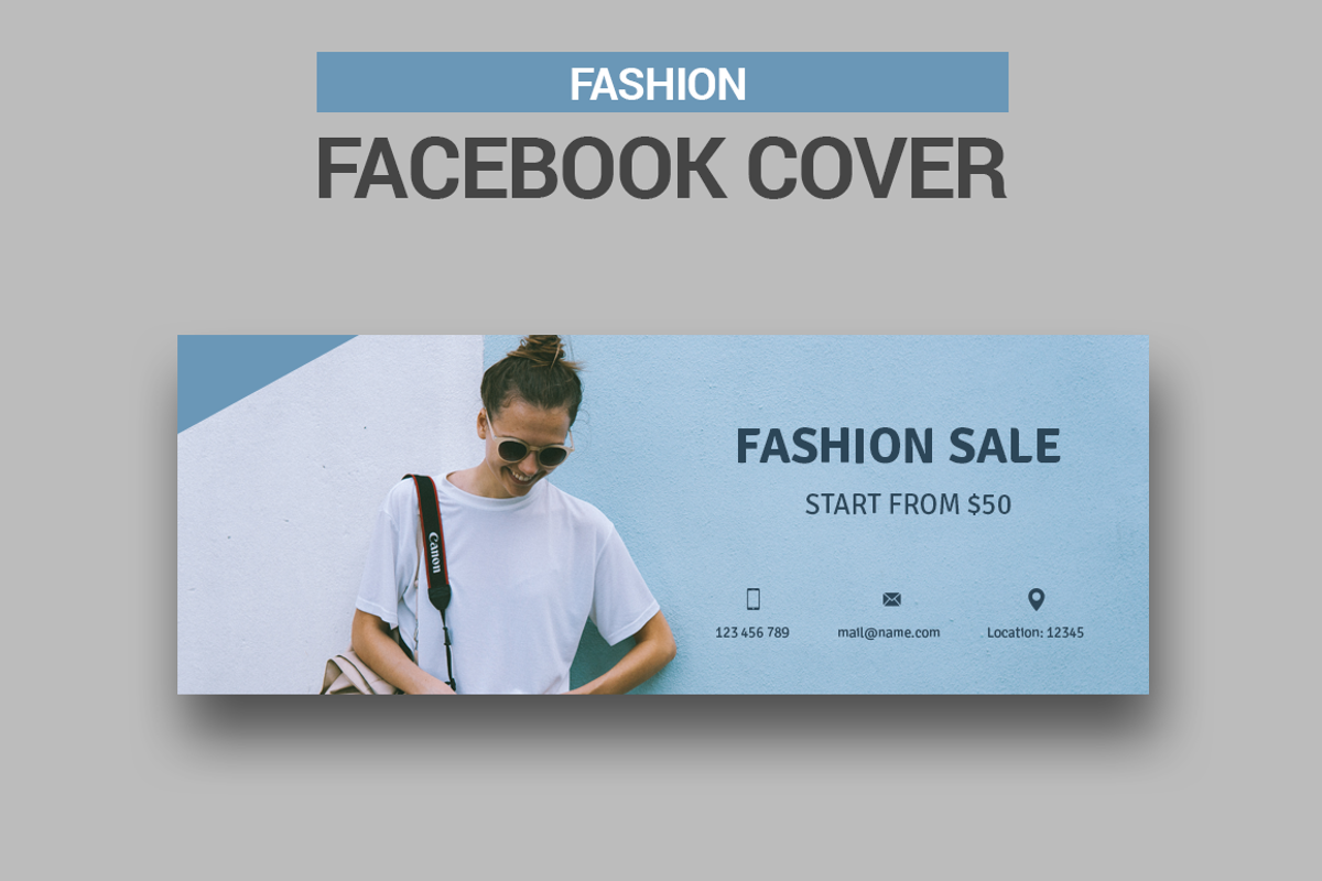 6 Fashion Facebook Covers, a Social Media Template by Creatricks