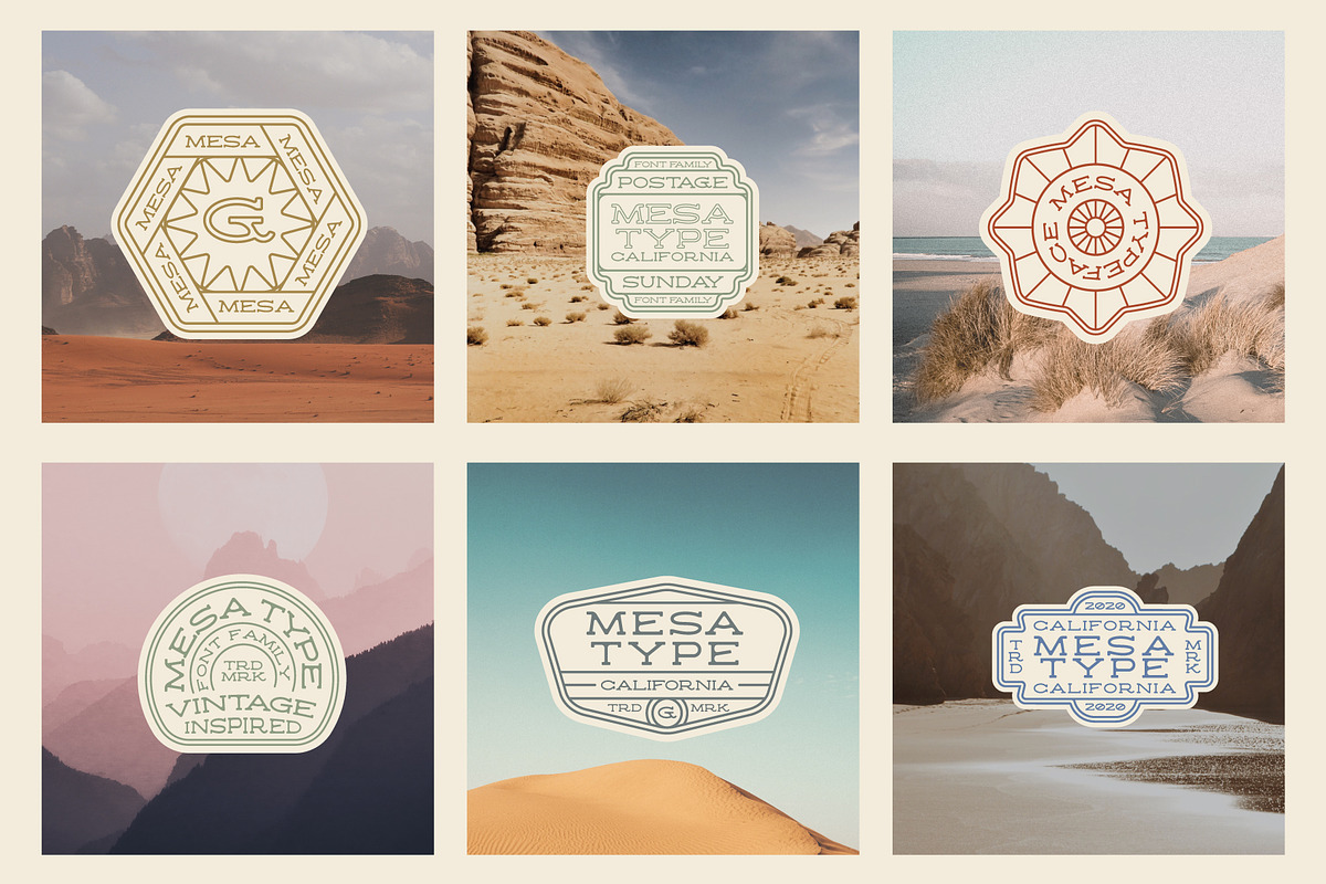 Mesa Font Bundle | Vintage Font