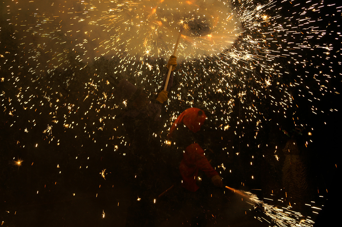 Diables under the pyrotechnic firewo stock photograph, an Arts ...