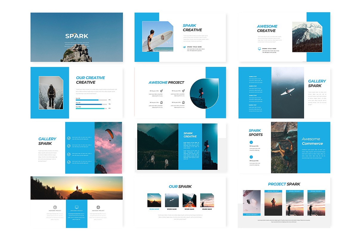 Spark - Powerpoint Template, a Presentation Template by AQR Studio ...