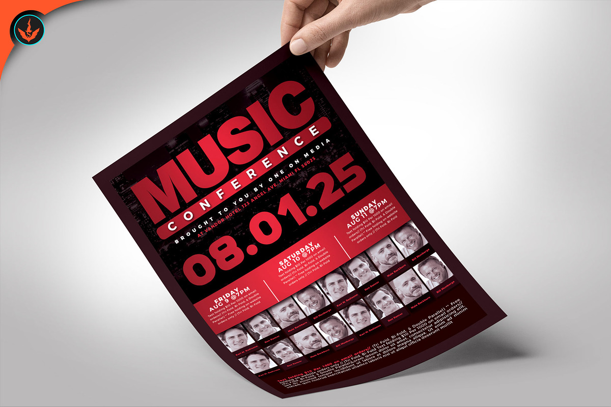 Music Conference Flyer Template, a Flyer Template by SeraphimChris