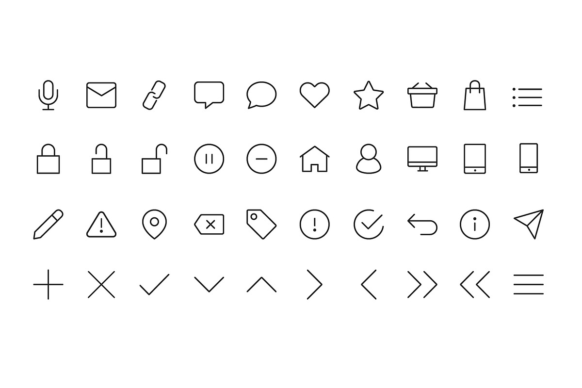 Minimal Web and Product Icons, an Outline Icon by Cassandra Cappello