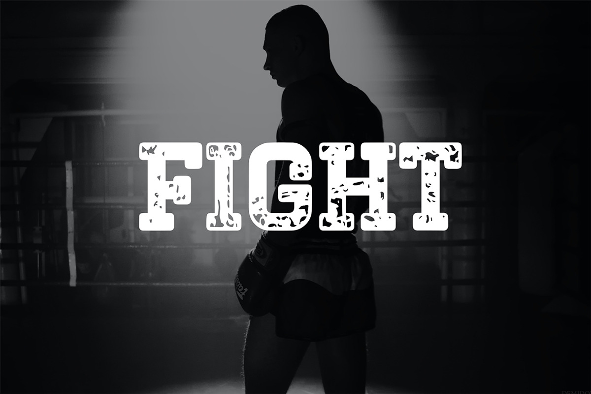 Slab Soldier Textured Font