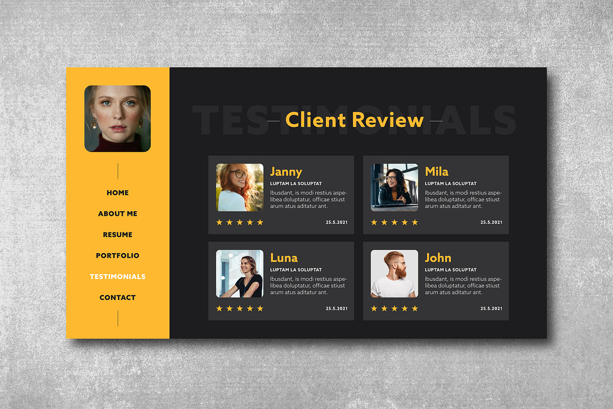 Interactive PDF Resume Layout, a Resume Template by Grkic Creative