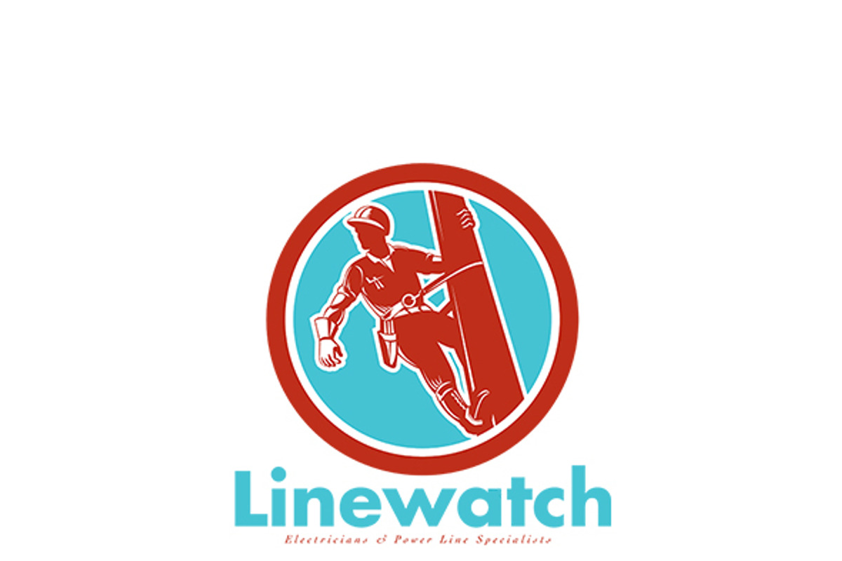 Linewatch Electricians Logo, a Branding & Logo Template by patrimonio