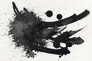 Black ink blot on paper texture bakg featuring ink, blot, and dot, an ...