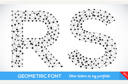 Geometric type font, a Graphic by Shanvood