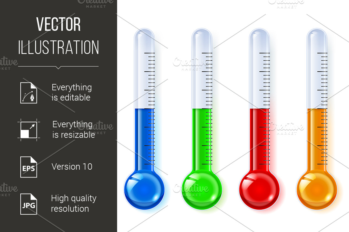 Thermometer, a Graphic by DvargShop