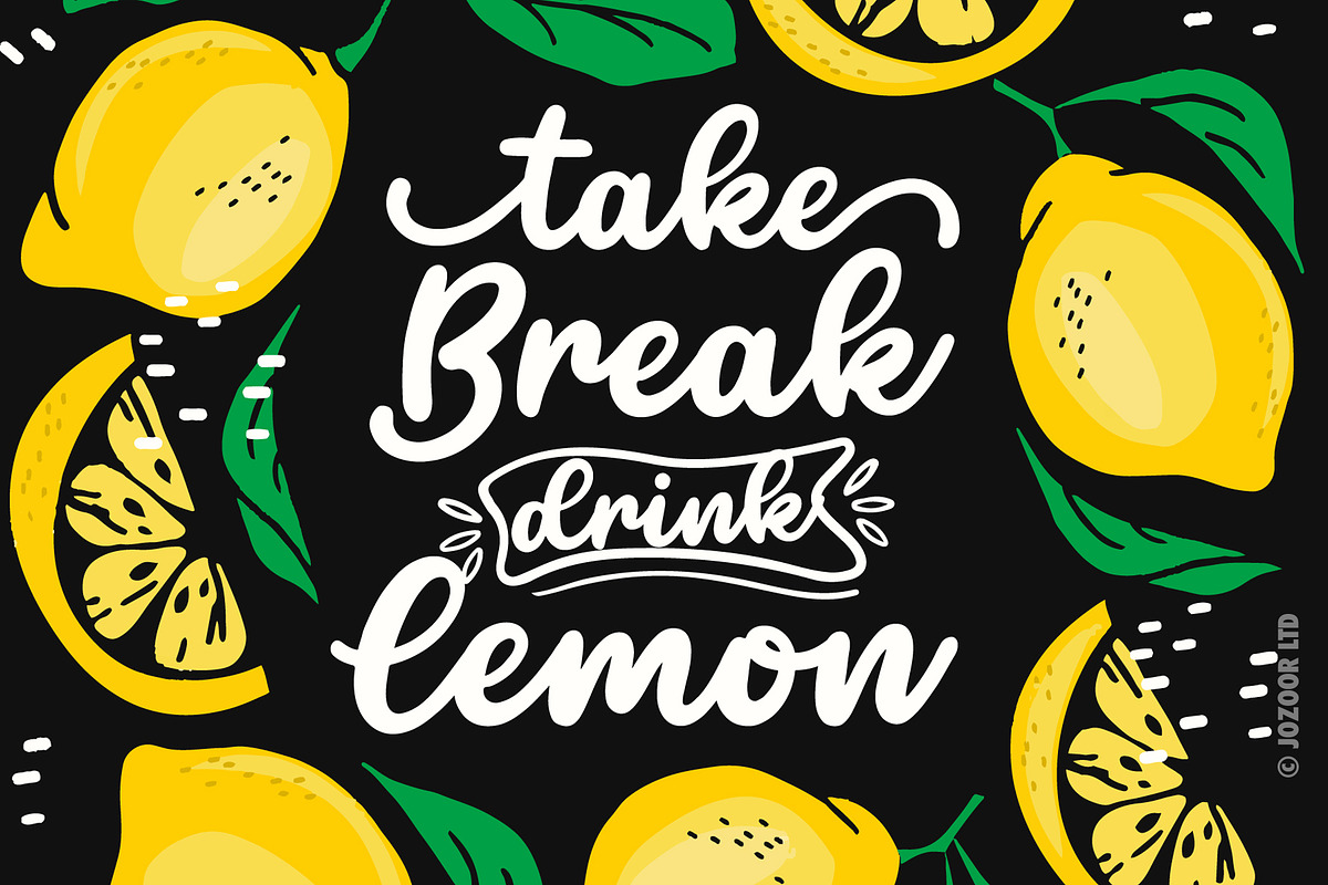 Limon Mint - Fresh Script Font, a Script Font by Jozoor
