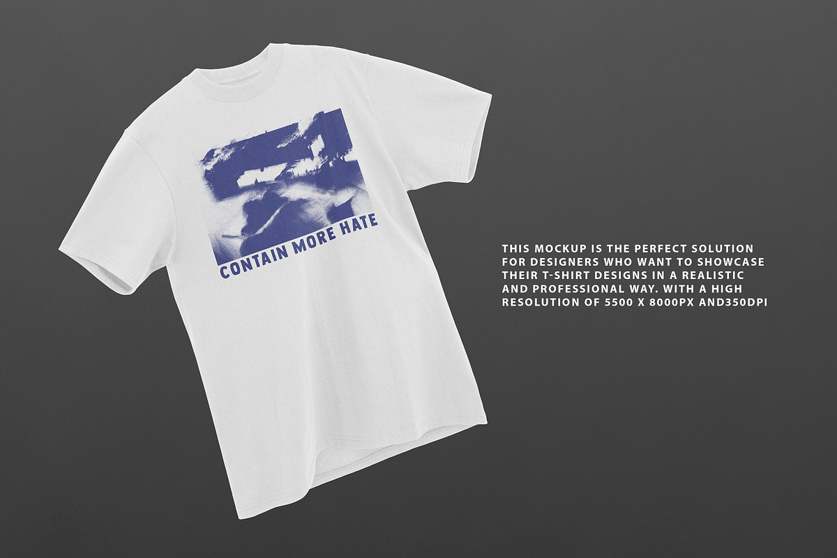 Realistic Floating T-shirt Mockup, a Shirt Mockup by Uncentrifuged Pressure