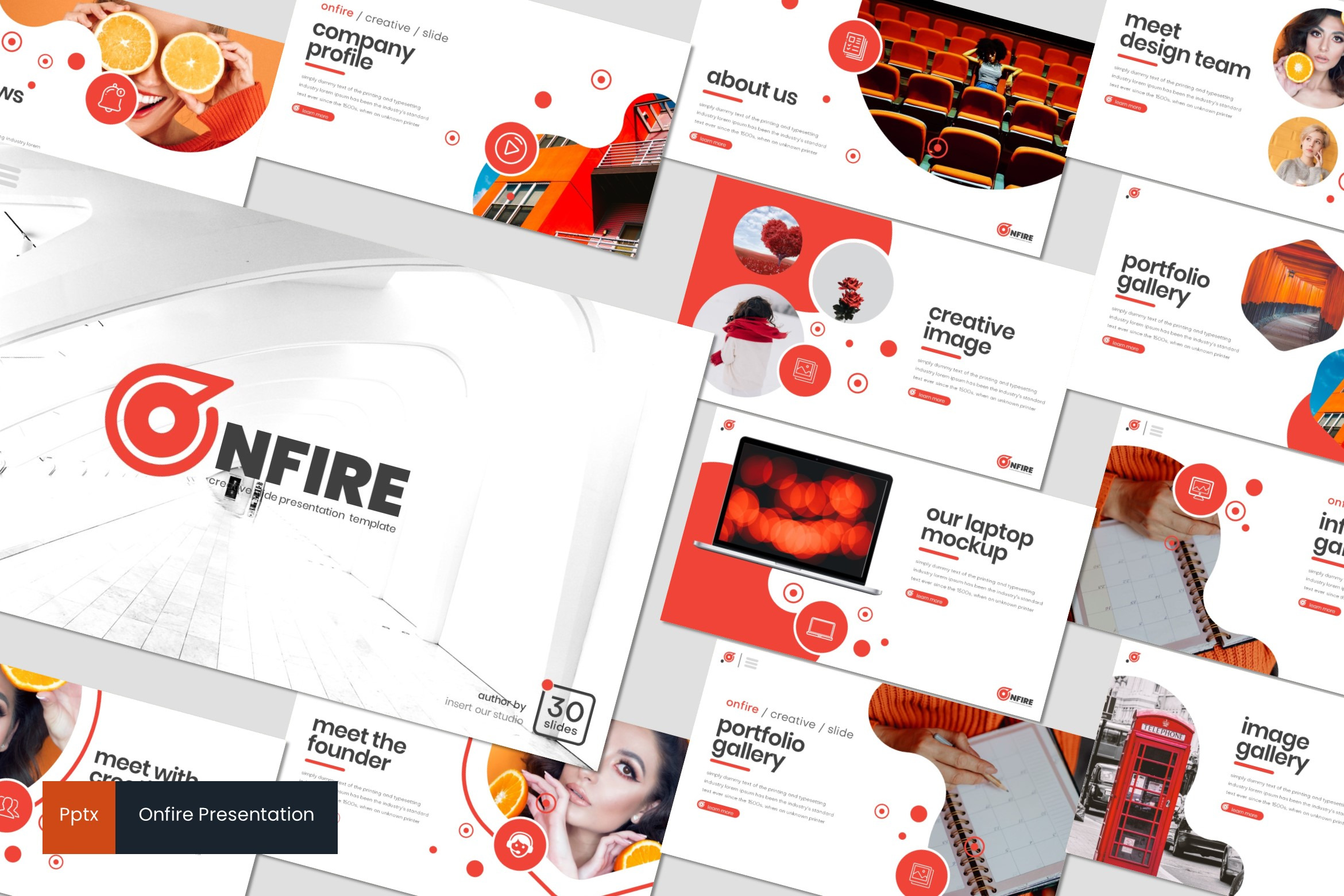 Onfire - Powerpoint Template, a Presentation Template by inspirasign