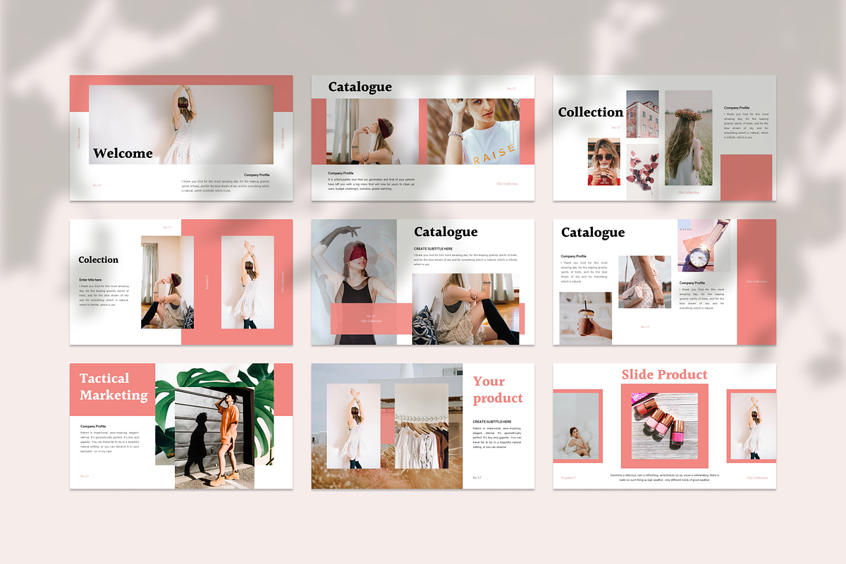 Chic Stunning PowerPoint Template, a Presentation Template by uiplus