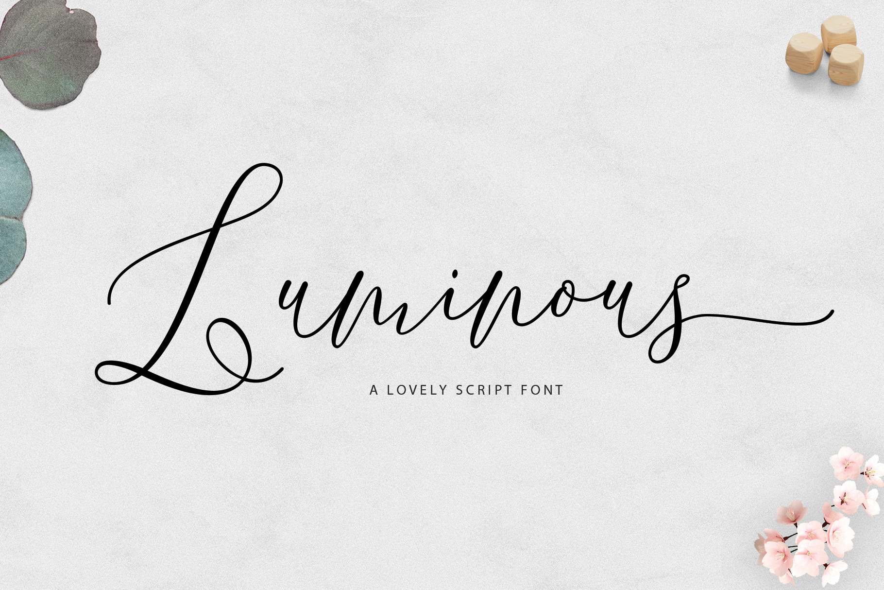 One Luminous Script, a Script Font by moriztype