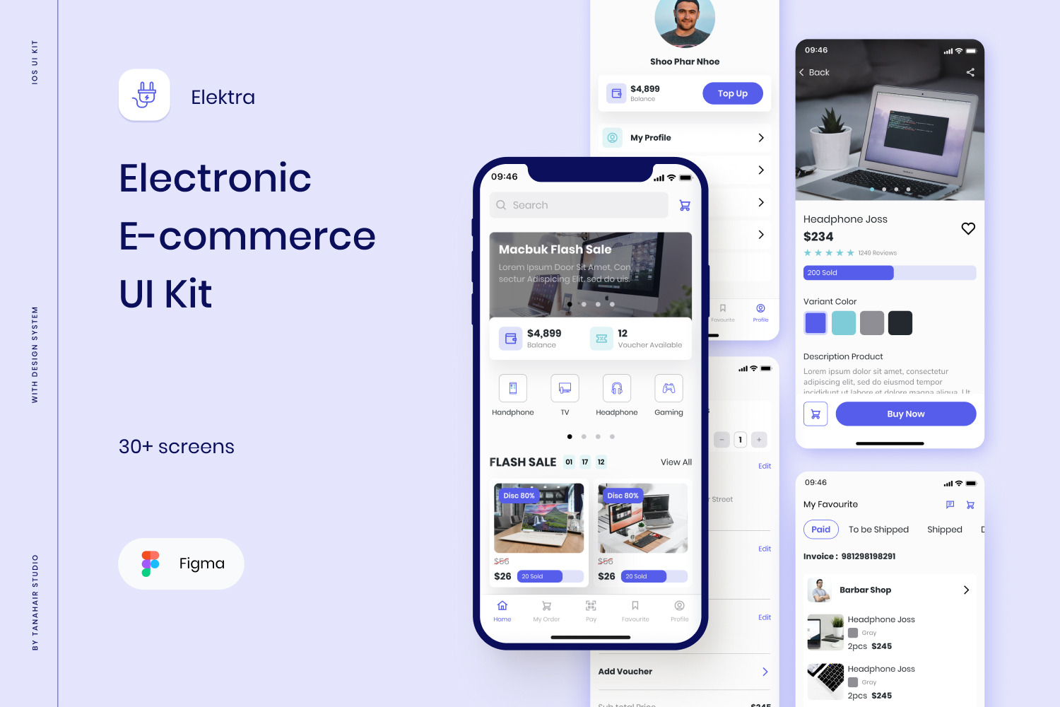 Elektra - Electronic E-commerce UI Kit