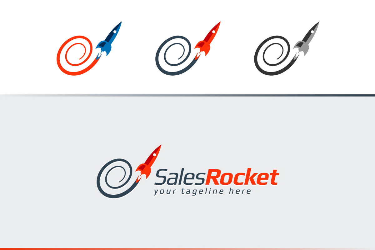 Sales Rocket Logo, a Branding & Logo Template by wakgraphic