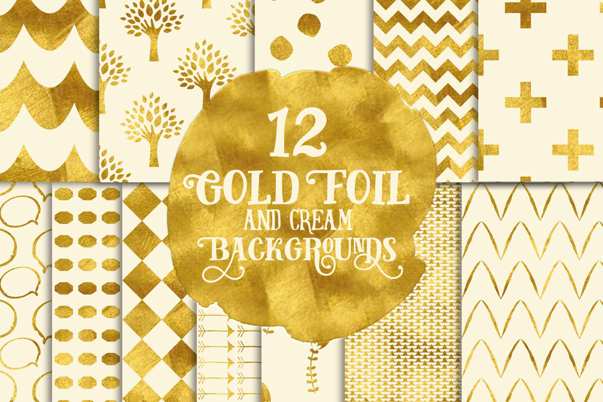 Digital Gold Paper, a Pattern Graphic by Creativeqube Design