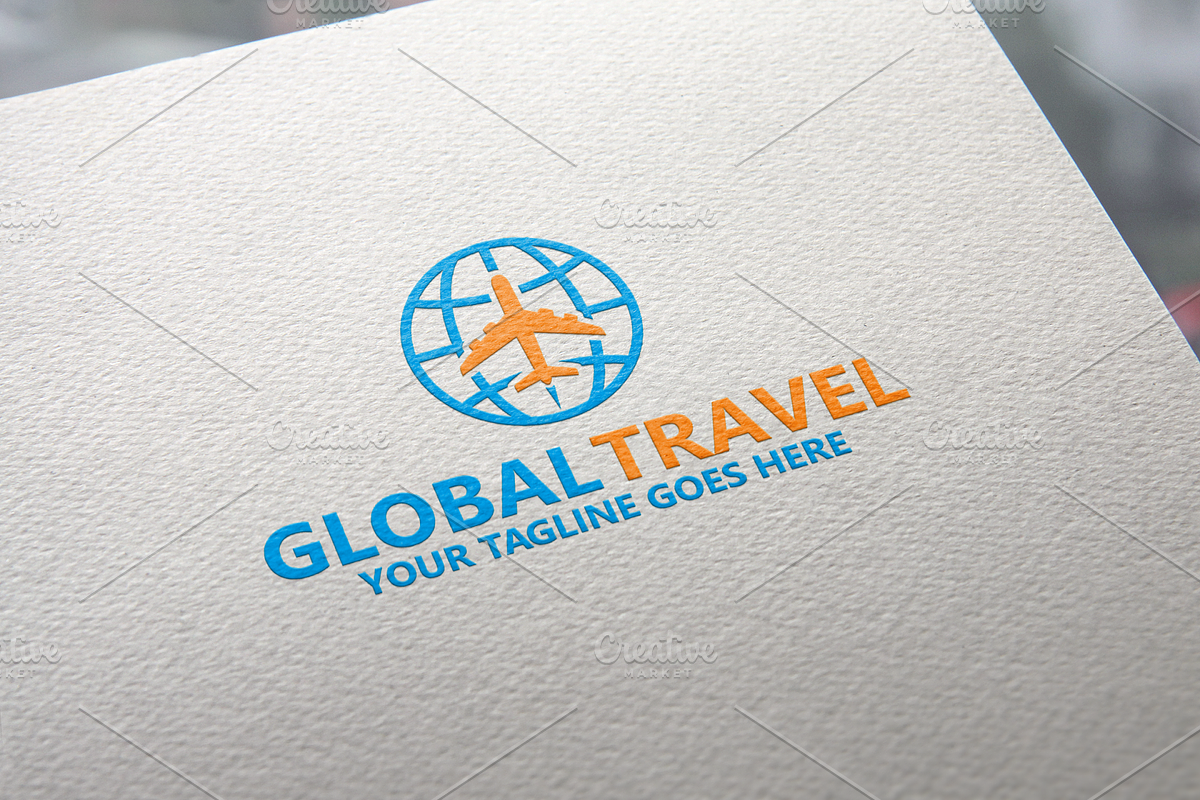 World Travel Logo, a Branding & Logo Template by REDVY CREATIVE