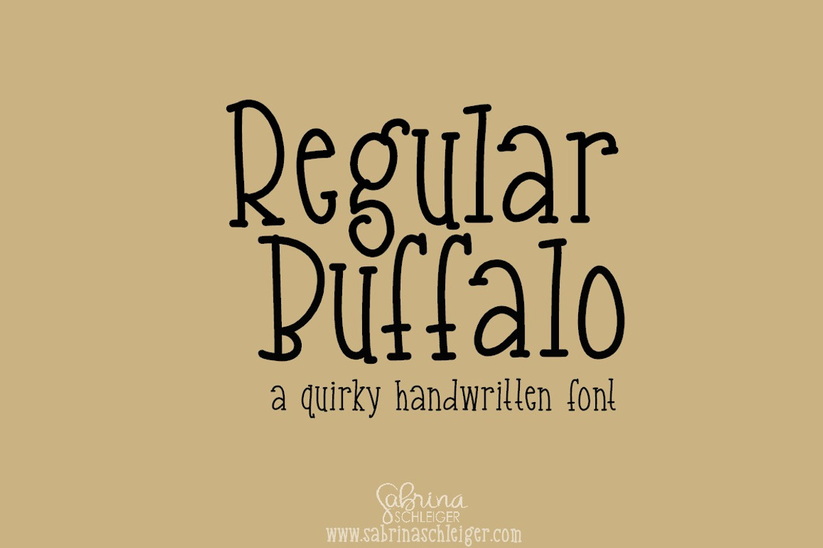 Buffalo- Font Family, a Slab Serif Font by Sabrina Schleiger Design