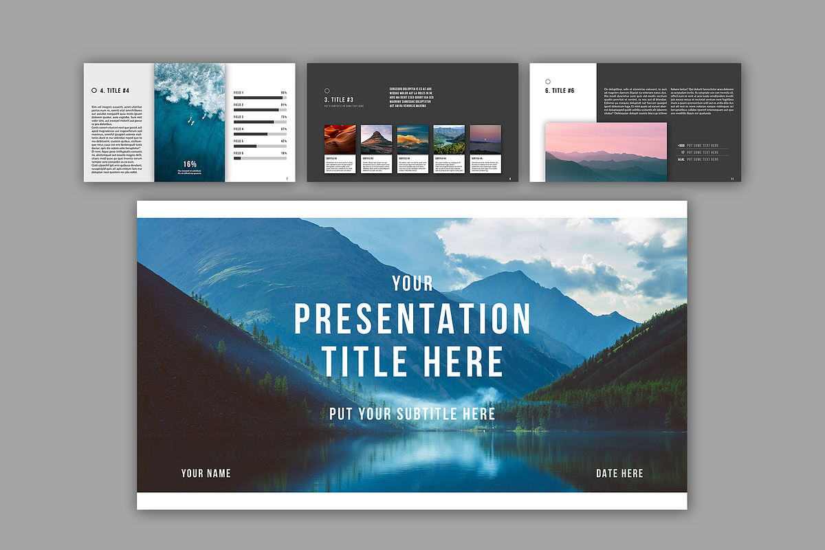 Presentation Layout Template, a Presentation Template by tomsarraipodesign