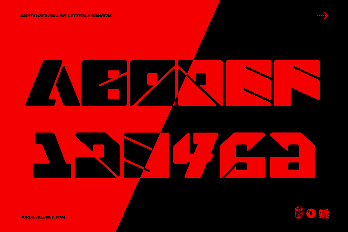 WARNING FONT BY JORDAN DEBNEY