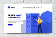 Construction Web Header PSD Vector, an UI Kit Template by Giant Design