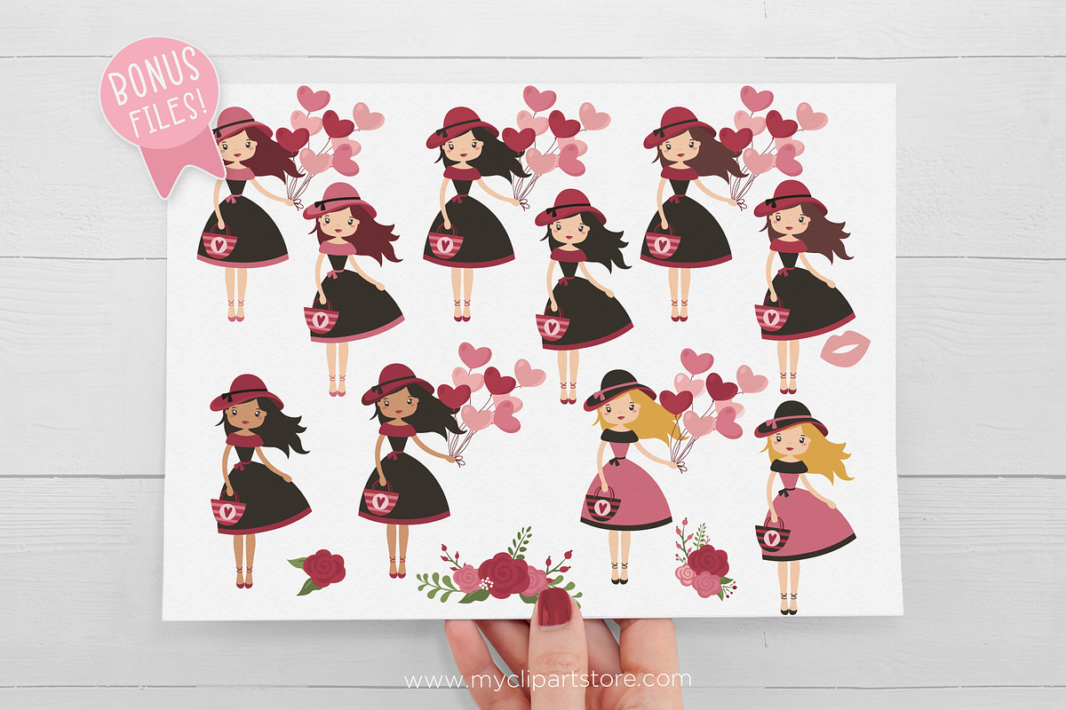 Oui, Paris! Vector Clipart + SVG, a Seasonal Illustration by ...