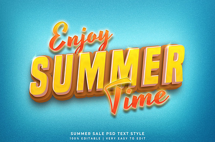 Summer Text Style Effect Mockup, a Layer Style Add-On by thefutive