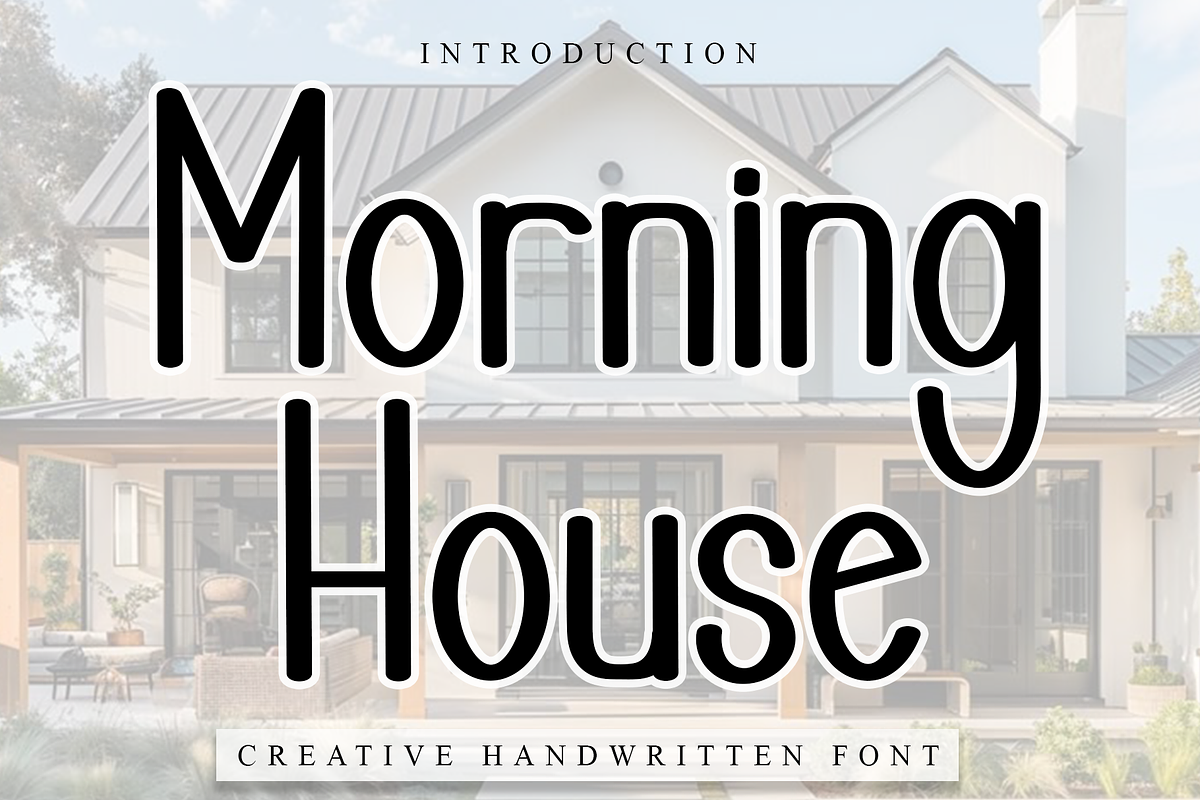 Morning House, a Script Font by FreshTypeINK