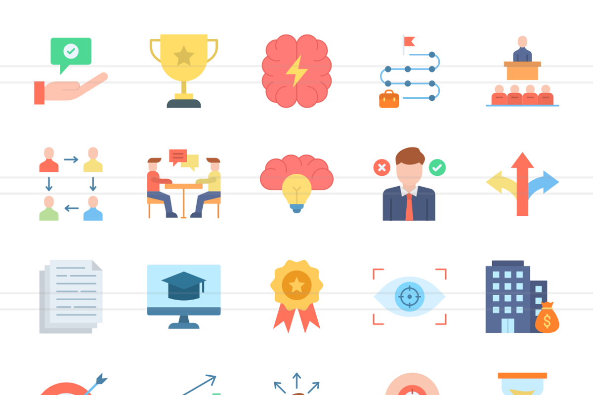 50 Organizational Development Icons, an Icon by IconBunny | Creative Market