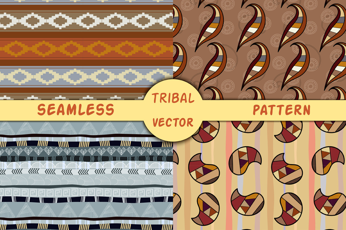 4 ethnic African seamless texture, a Texture Graphic by Larser