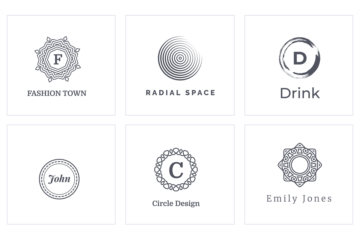 Logo Creator Round Shapes Edition, a Branding & Logo Template by Reshapely