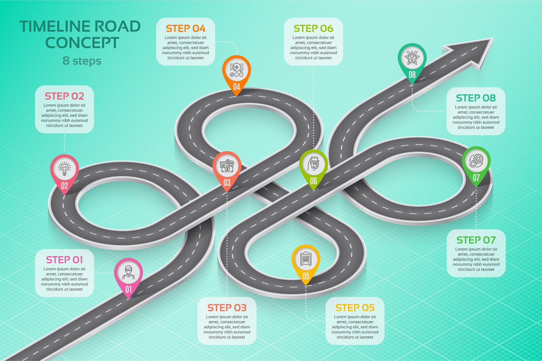 Isometric navigation map infographic | Technology Illustrations ...