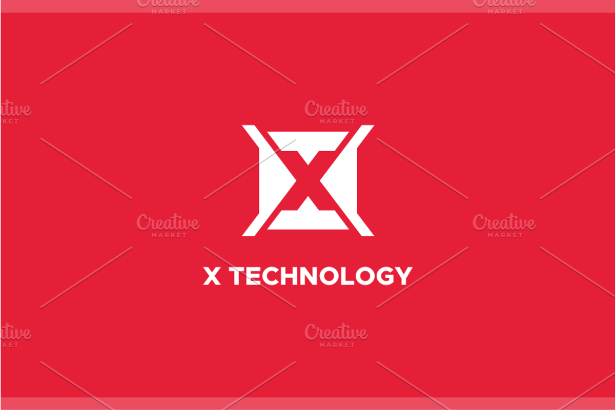X Technology Logo, a Branding & Logo Template by yopie