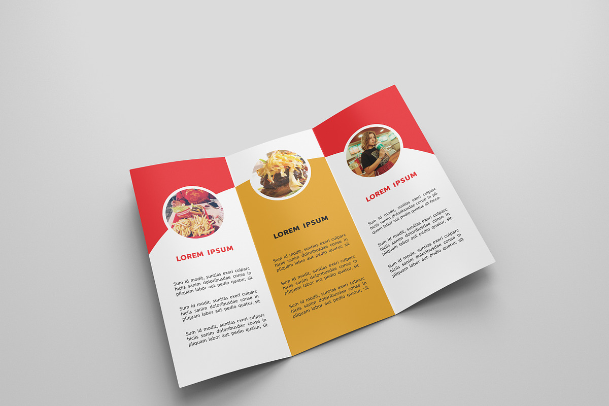 6 Fast Food Tri-fold Brochures, a Brochure Template by Creatricks