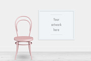 Horizontal frame mockup, a Print Template by Paper Farms