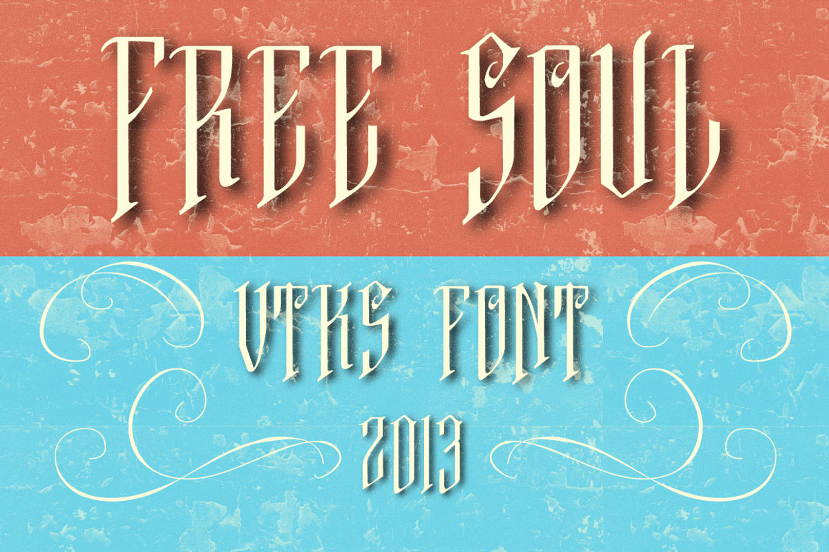 Free Soul font, a Font by vtks design