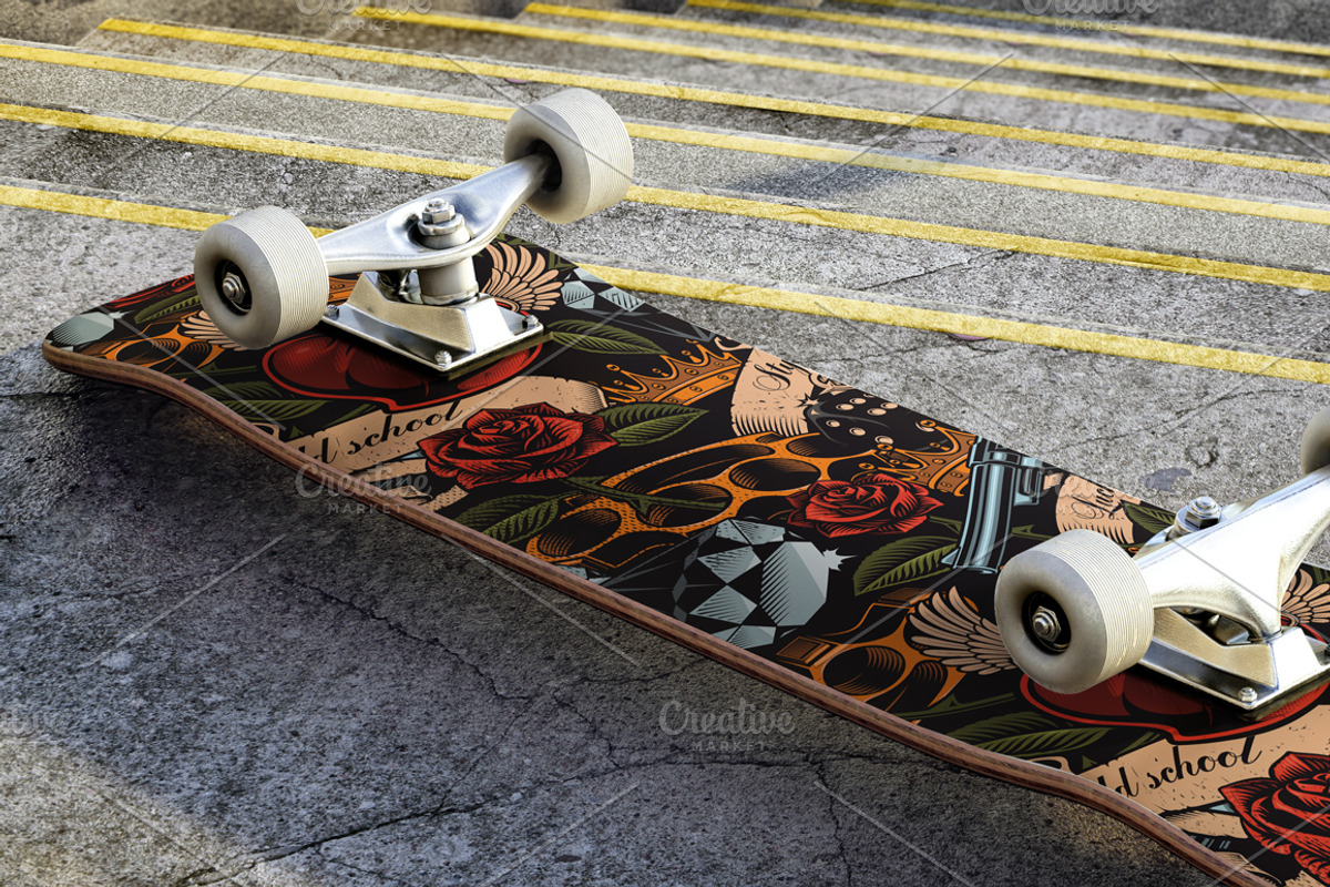 Tattoo seamless background, a Pattern Graphic by Harry Kasyanov