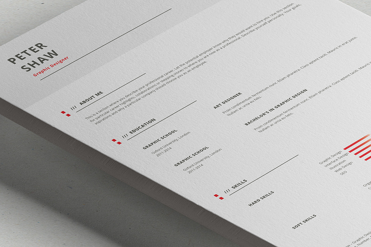 Swiss Resume Template, a Resume Template by Nina Shaw