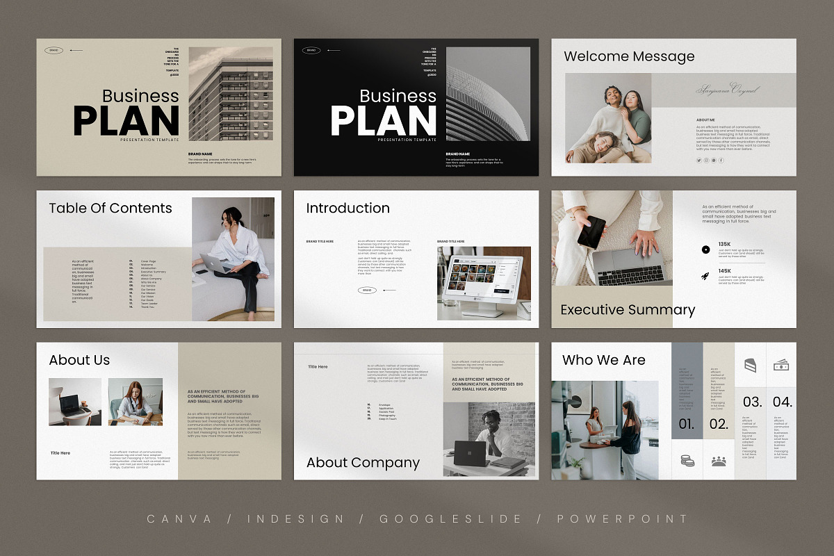 Business Plan Powerpoint Template, a Presentation Template by Studio ...