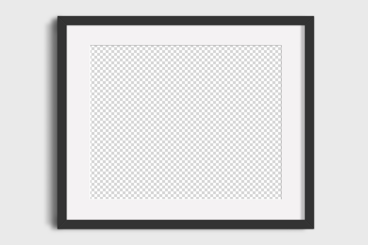 Horizontal frame mockup, a Print Template by Paper Farms
