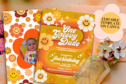 One Groovy Dude Birthday Invitation, an Invitation Template by Dear ...