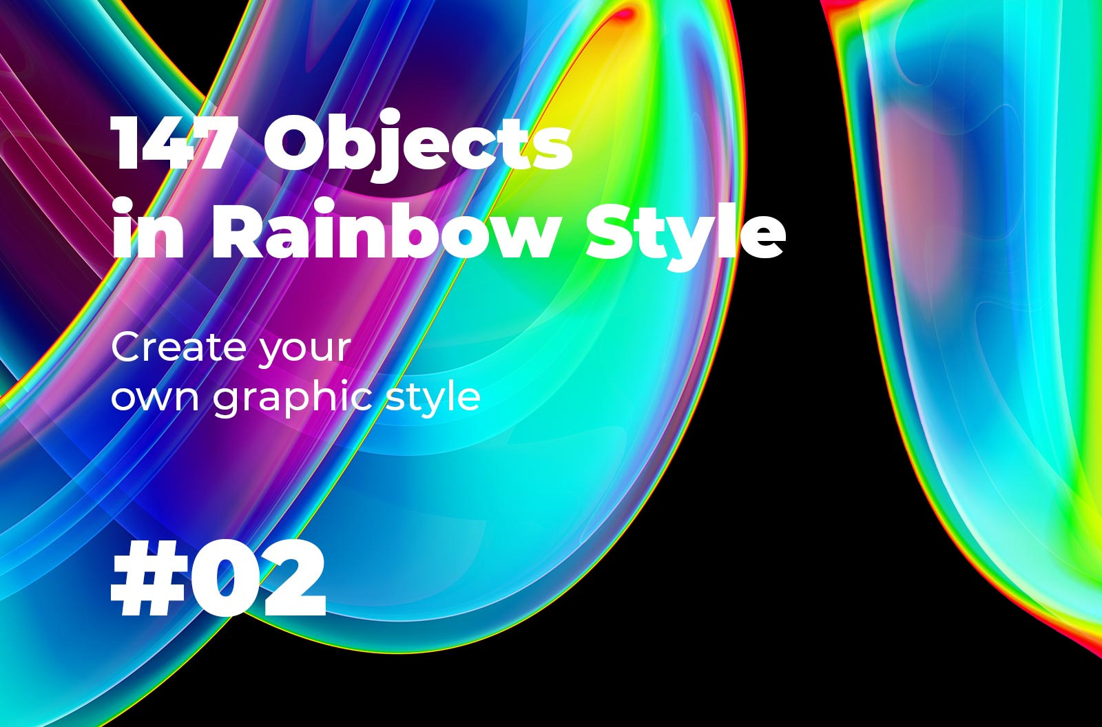 147 Objects in Rainbow Style #02, an Object Graphic by ARKS ACADEMY