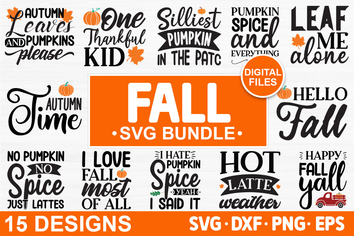 Fall SVG Bundle, a Decorative Illustration by CraftingStudio